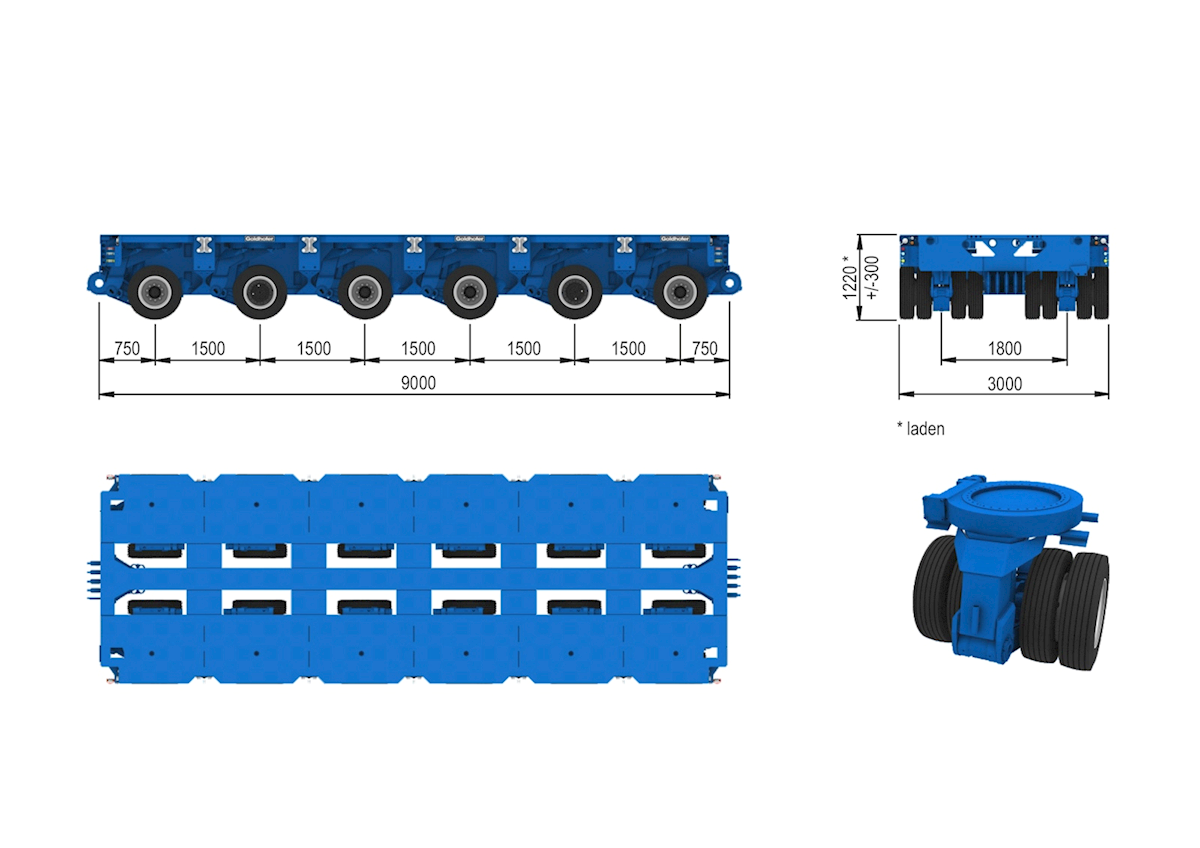 Goldhofer Heavy Duty Module PST/SL-E 6-12x04 Heavy trailer - Jørn ...